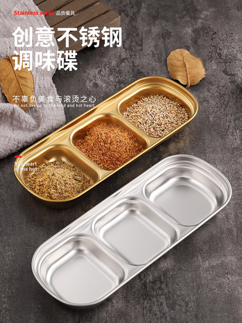 304 Stainless Steel Condiment Dish for Commercial Use in Korean ...