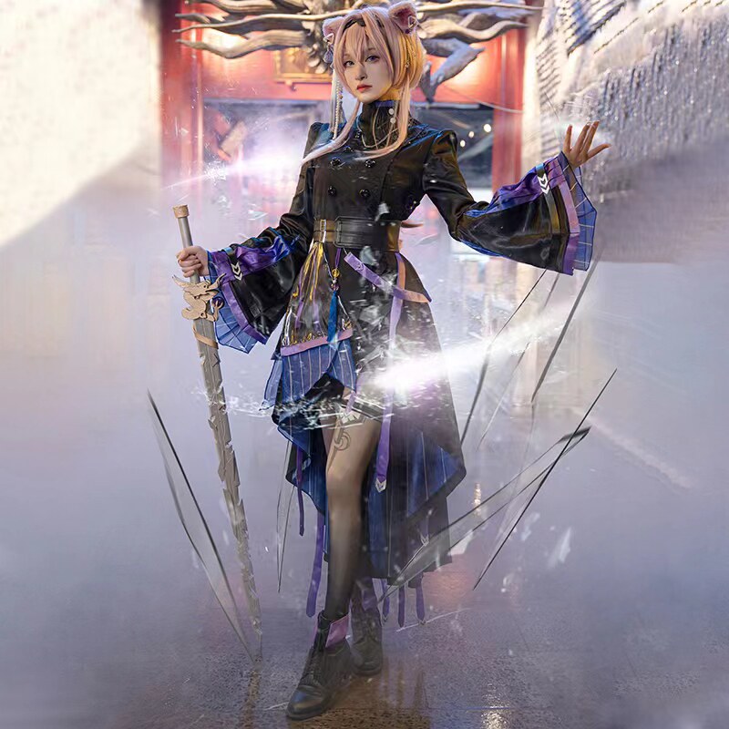 Star field arknights lin yuxia cos - yilin Косплей Костюм Перука Взуття ...