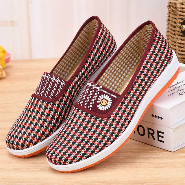 Old Beijing cloth shoes female spring and autumn new soft bottom anti ...