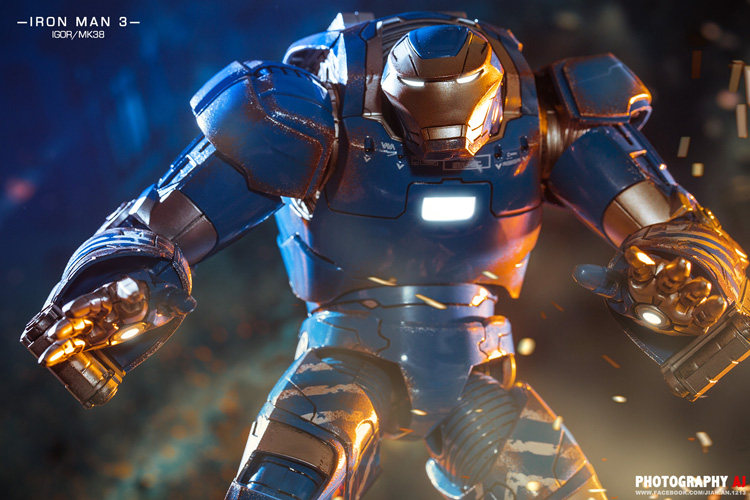 Comicave 1/12 Super Alloy Iron Man 3 MK38 IGO Metal Soldiers Model ...