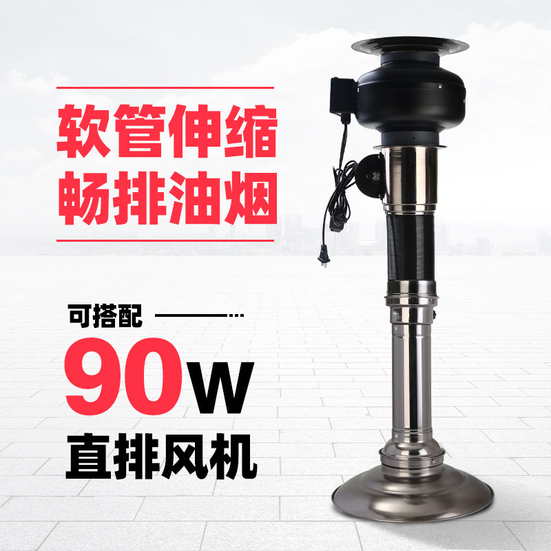 Direct Exhaust Fan Smoking Pipe - Korean Barbecue Ventilation Hood with ...