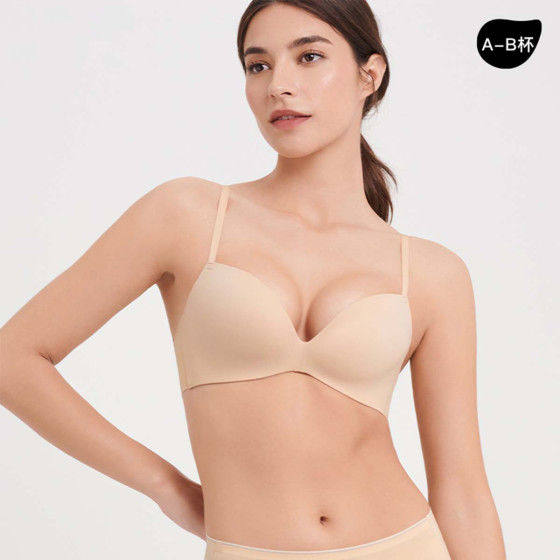 Ubras poly-shaped glossy bra underwear for women without wire rings, push-up comfortable ...
