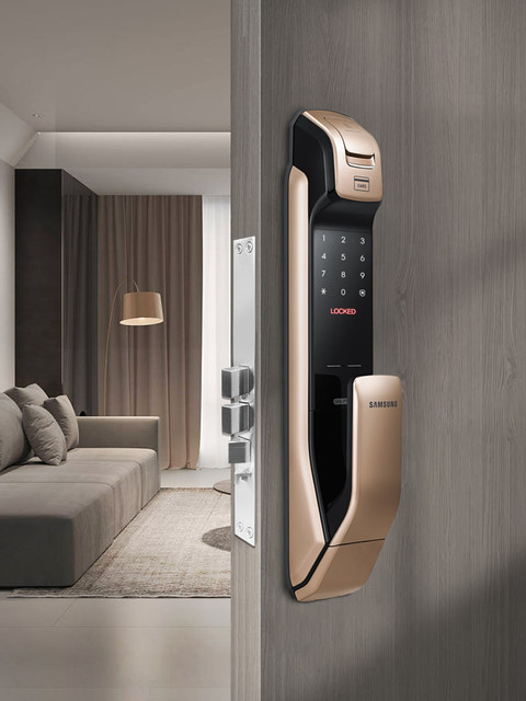 Samsung fingerprint lock password lock household security door lock ...