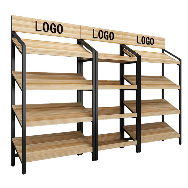 Shelf rack display cabinet inclined display makeup fruit cake gift shoe ...