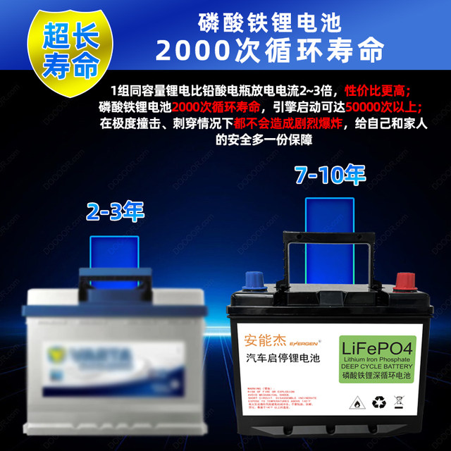 Car battery battery 12V70A100AH large -capacity vehicle starts AGM ...