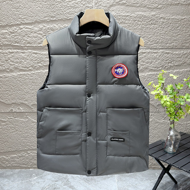Plel cotton vest men's clothing thickened cold prevention and warm -up leisure vest, shoulder ...