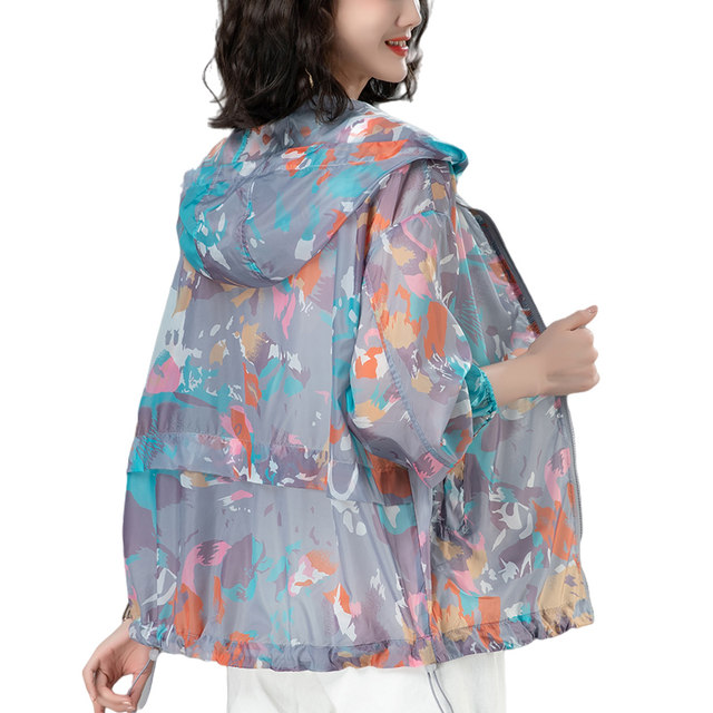 Thin hooded sun protection jacket for women in summer 2024 new fashion ...