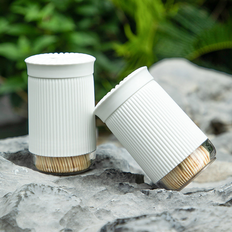Luxury Bamboo Toothpick Holder - Modern Design
