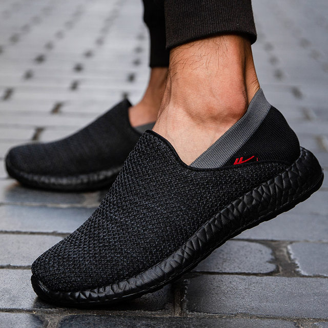 Back force men's shoes, one pedal, soft bottom, anti -skid middle ...