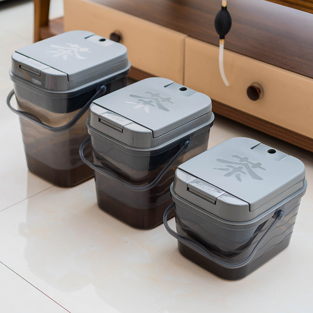 Tea bucket waste water bucket tea set tea table pick tea special trash ...