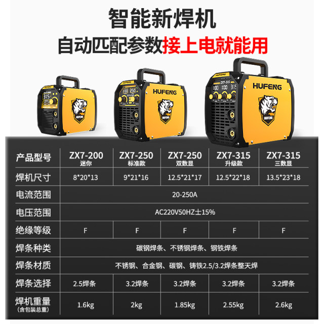 Hufeng welding machine 220v380v household full copper mini small ...