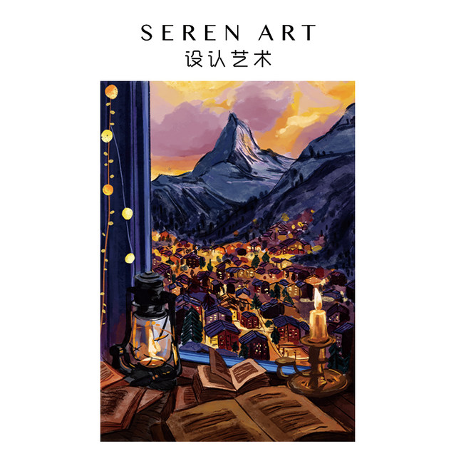 SERENART Scenery and Romantic Switzerland Commemorative Travel Puzzle ...