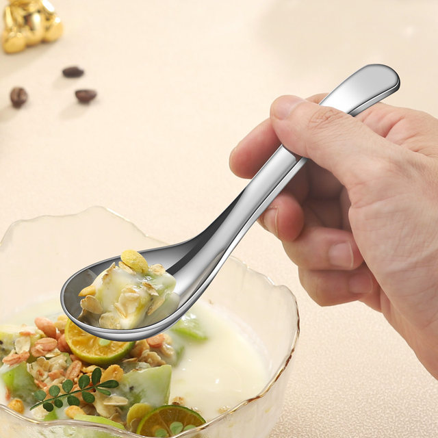 316 stainless steel spoon, household spoon, children's eating spoon ...
