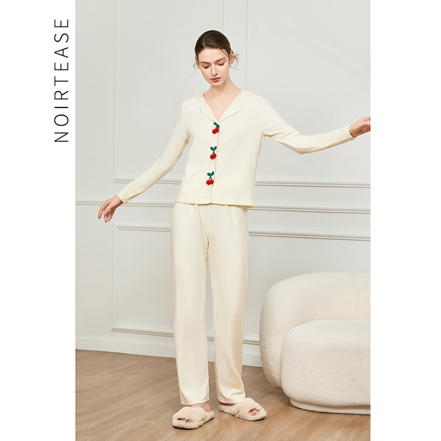 NoirTease autumn and winter warm pajamas for women thickened German ...