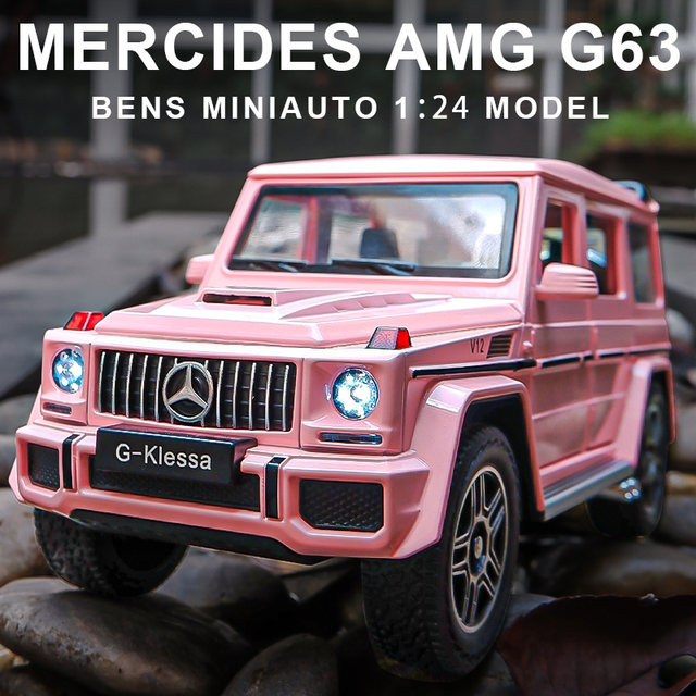 Alloy car model pink big g car model toy children's toy car boy ...