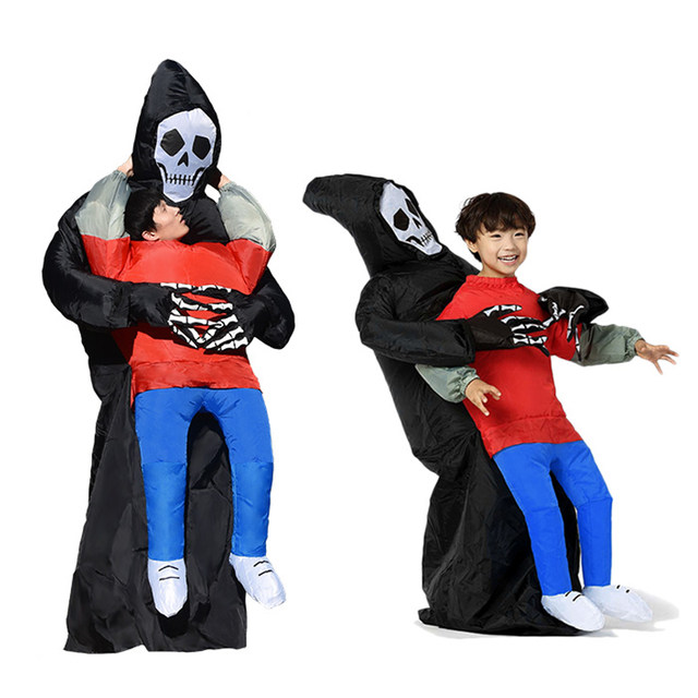 Halloween Day Death hugs people and dances at the Annual Party ...