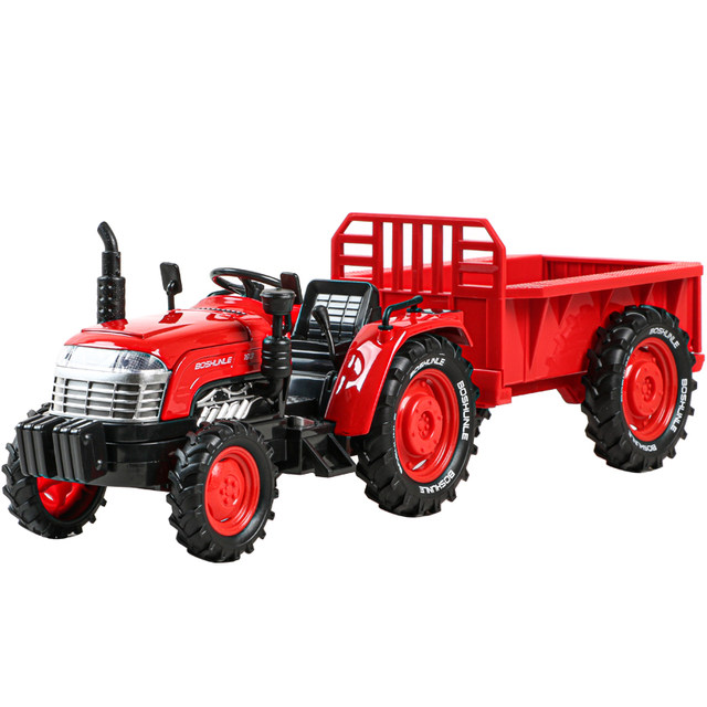 Alloy bucket tractor model farmer vehicle engineering vehicle boy farm ...
