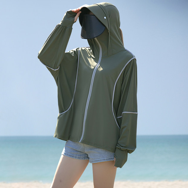 Sun protection clothing for women, summer anti-UV breathable large size ...