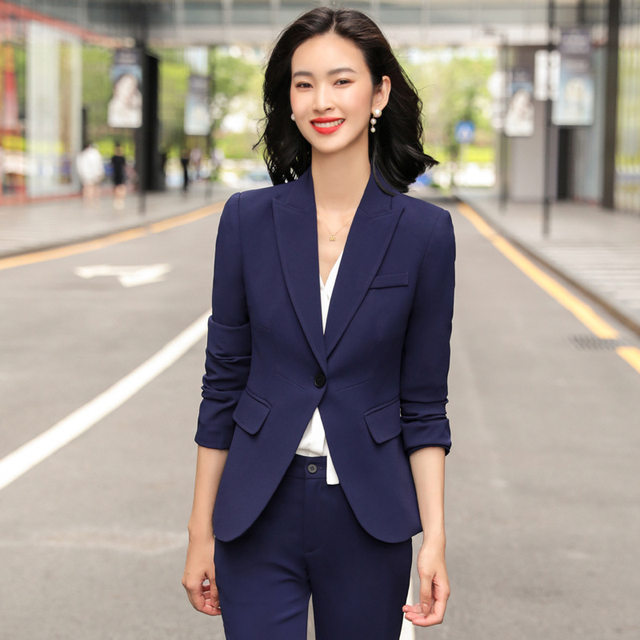 Professional suit suit Women's spring and autumn new temperament ...