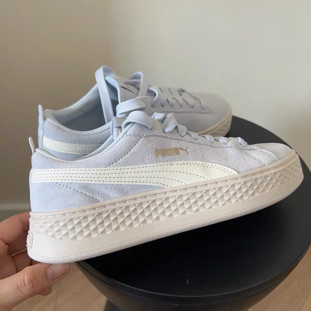 PUMA Smash Women's Low-top Rihanna Fur High-Elevated Sponge Cake Shoes ...