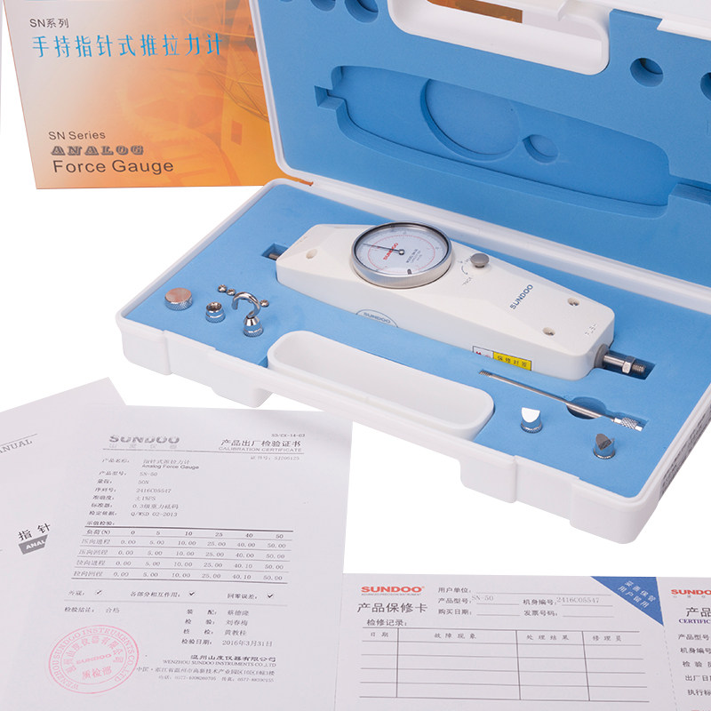 Sundoo Shandu SN Pointer Push-Pull Gauge 100/200/500N Dynamometer ...