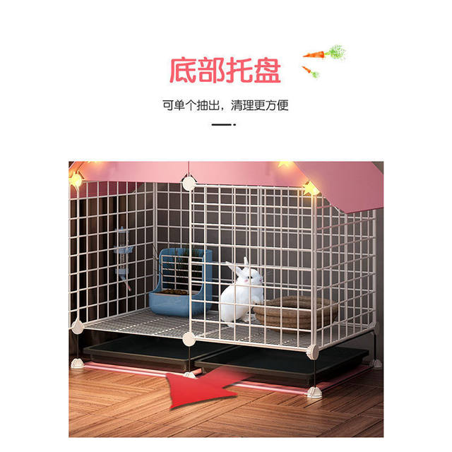 Rabbit cage indoor household pet supplies double-layer extra large ...