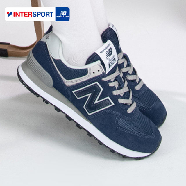 New Balance NB official 23 new men and women couples retro blue sports ...