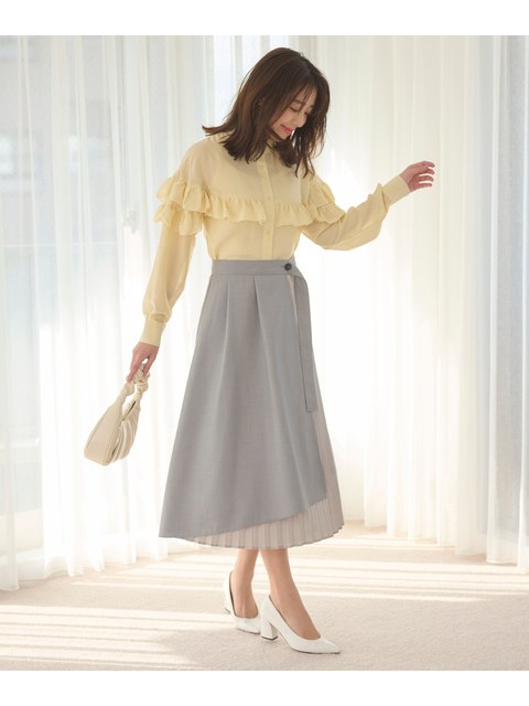 Feroux Spring New Japanese Light Luxury Sweet Ruffle Tops and Shirts for Women BLPFCM0301ONWARD