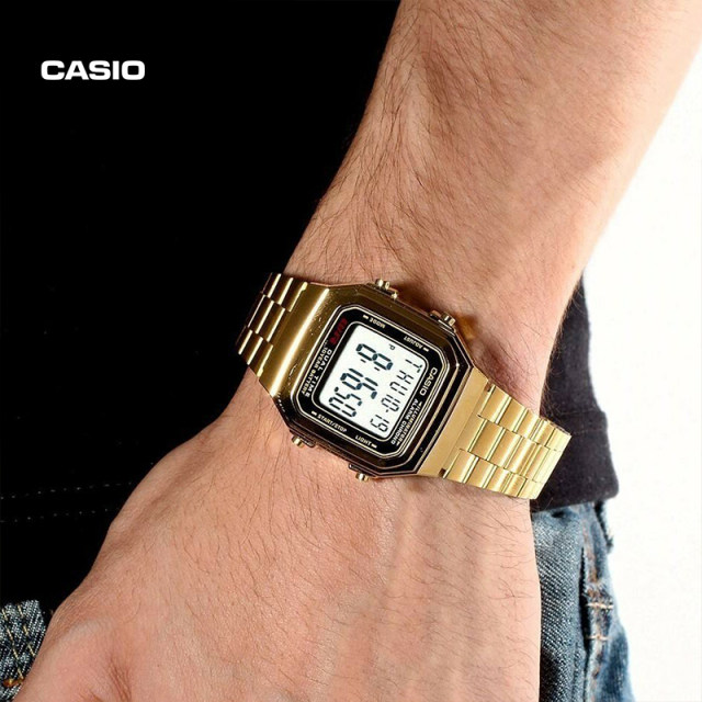 Casio flagship store A178WA waterproof trend fashion casual retro electronic watch men's ...