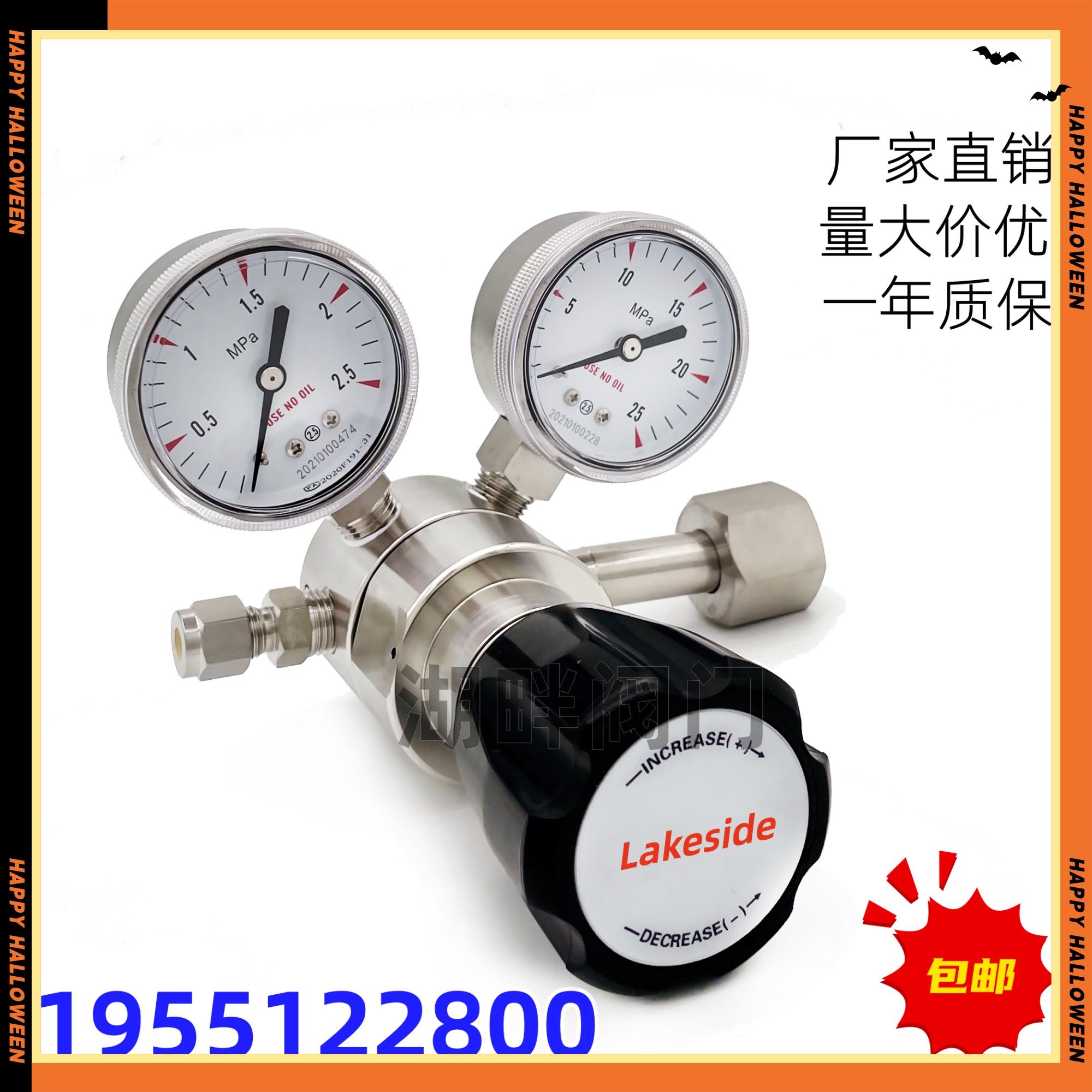 Stainless Steel Pressure Reducing Valve Gas Cylinder Primary and ...