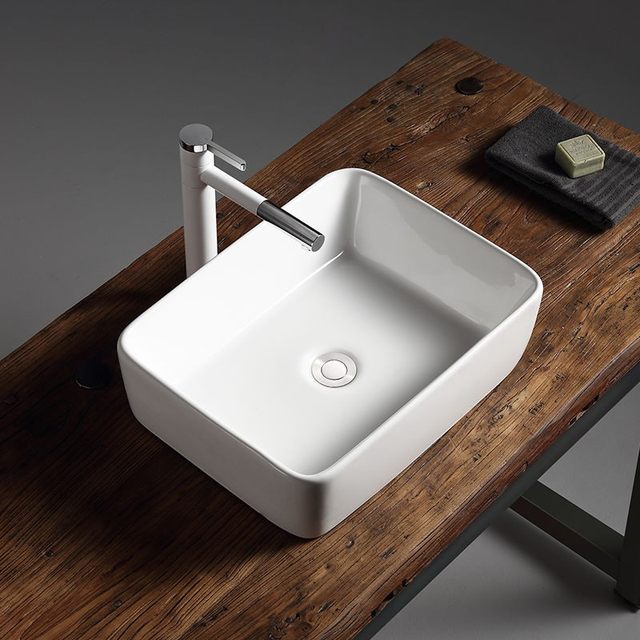 Above counter basin rectangular single basin small wash basin small ...