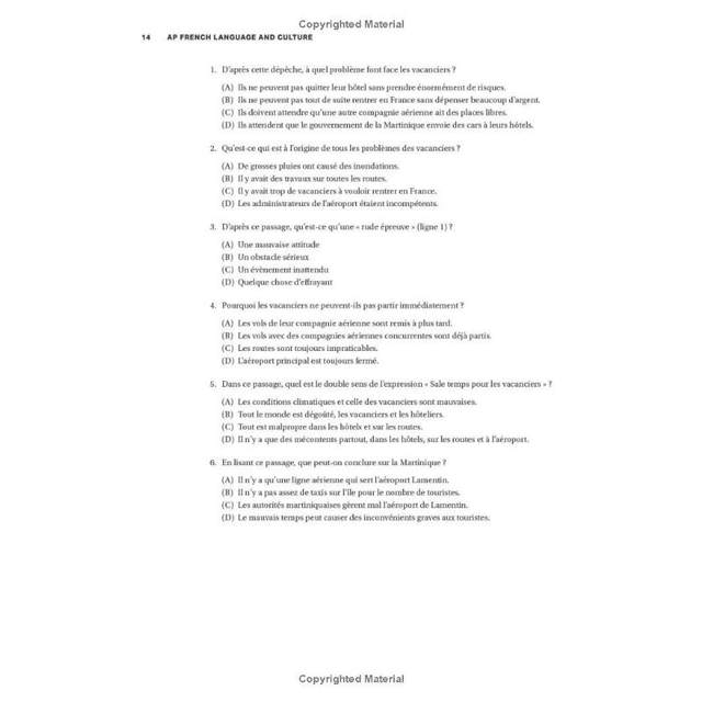 BarronsAP2024FrenchLanguageandCultureFrench Language and Culture ...