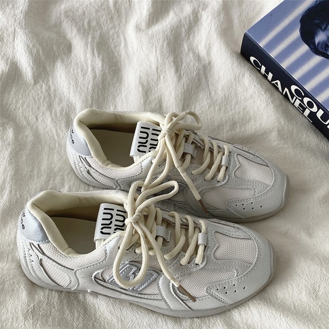 Uncle Xi cream Forrest Gump shoes for women's retro mesh sports casual ...