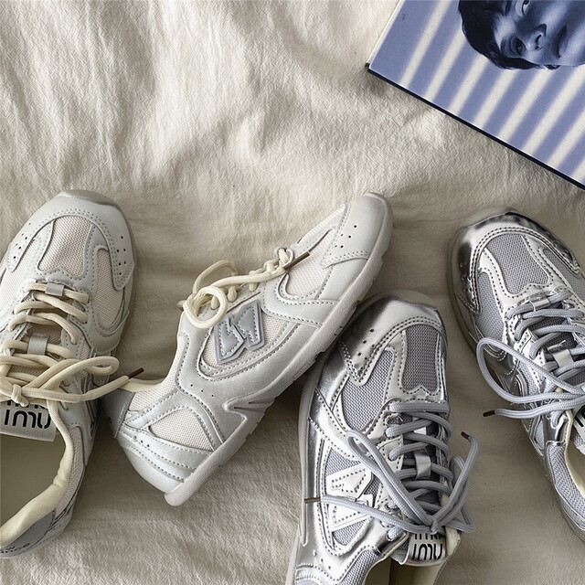 Uncle Xi Cream Forrest Shoes Women's Autumn Retro Mesh Sports Casual ...