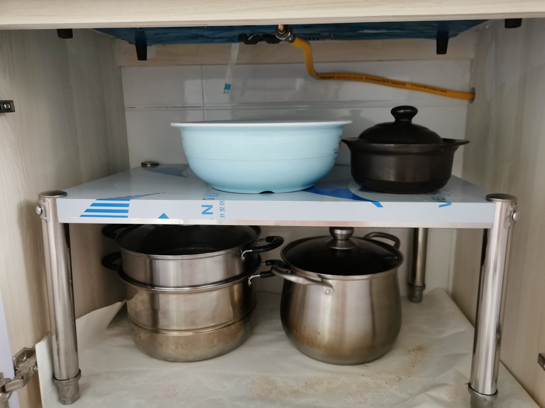 Countertop Stainless Steel Storage Rack - One-Story Stove Storage ...