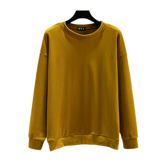 Women's velvet sweatshirt autumn and winter thickened velvet long ...