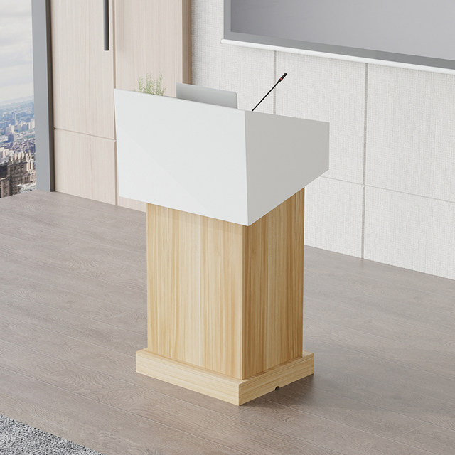 Speech podium conference room podium table speech seat wooden welcome ...