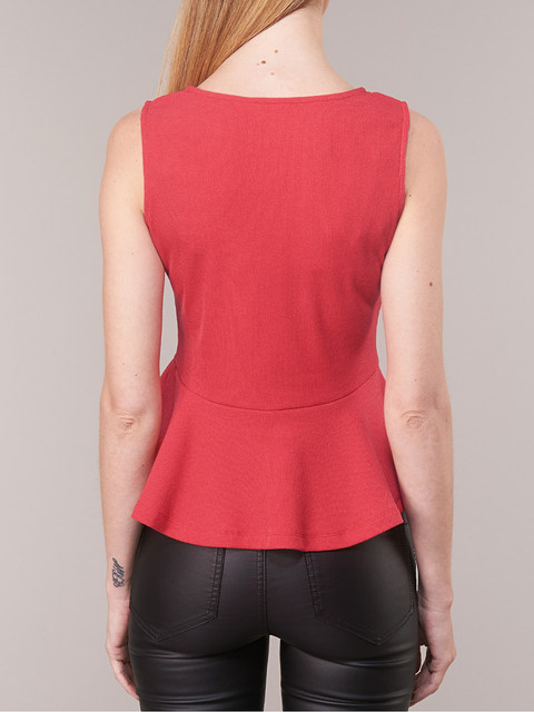 Moony Mood womens Fashion Casual Tops blouse summer red PE19 TP03 ROUGE