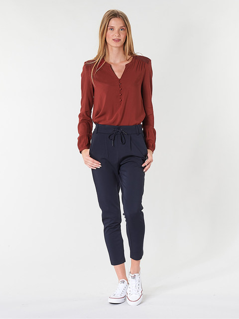 ONLY Women's Pants high waist Slim Looking Loose Harlan Pants Skinny ...