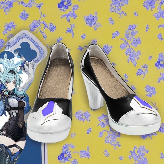 Original God Yula cos shoes five-star ice sword Eula Yula cosplay shoes ...