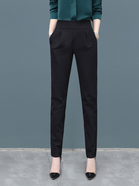 Plove Harun Pants Female 2024 Autumn and Winter New Black Pants ...