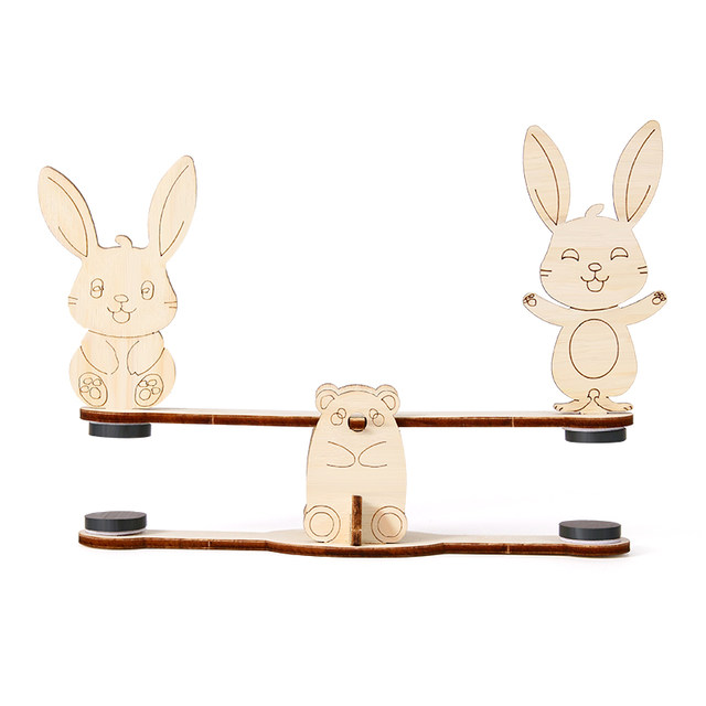 Magnetic seesaw creative small production physical lever magnet ...