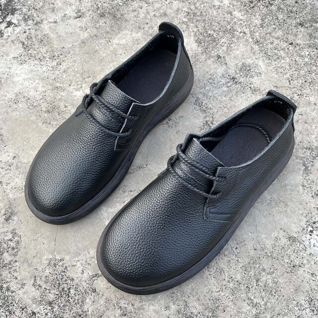Casual leather shoes men's dermis, breathable, deodorant, anti ...