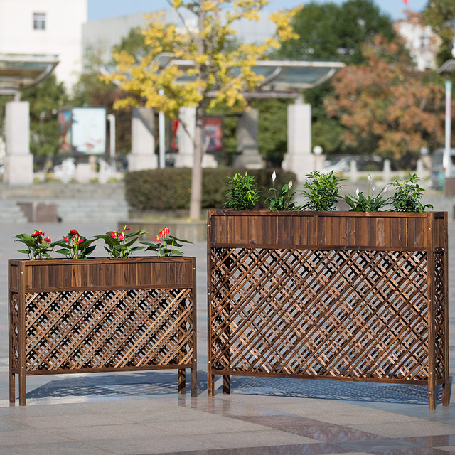 Restaurant partition flower stand, outdoor flower trough, anti ...