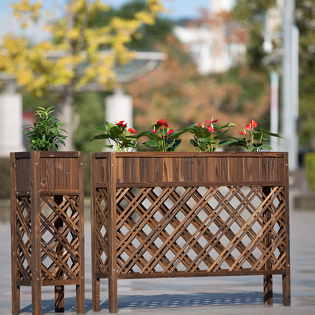 Restaurant partition flower stand, outdoor flower trough, anti ...