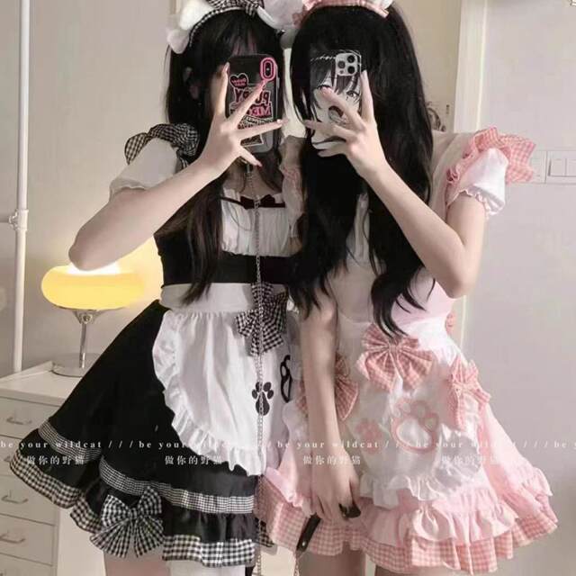 Maid costume cos cute maid soft girl cat two-dimensional lolita cosplay ...