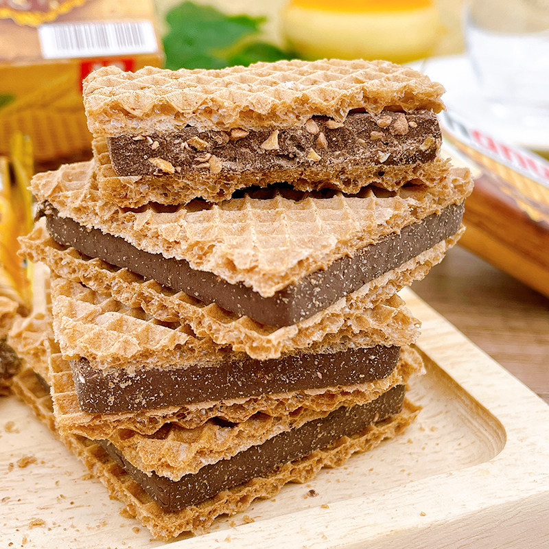 German Imported Ferrero Hanuta Hazelnut Chocolate Sandwich Wafer Biscuits - 220g Box