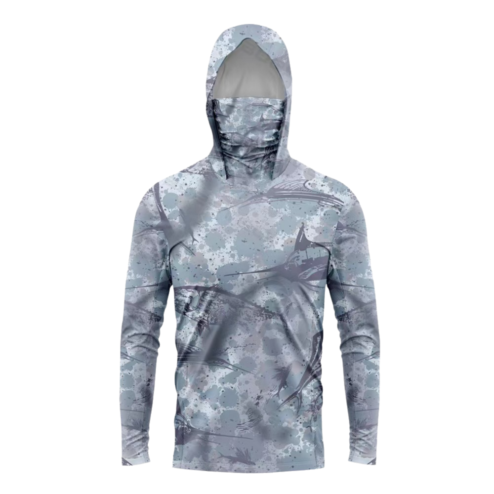 Ice silk fishing lure sun protection clothing men's summer ultra-thin ...