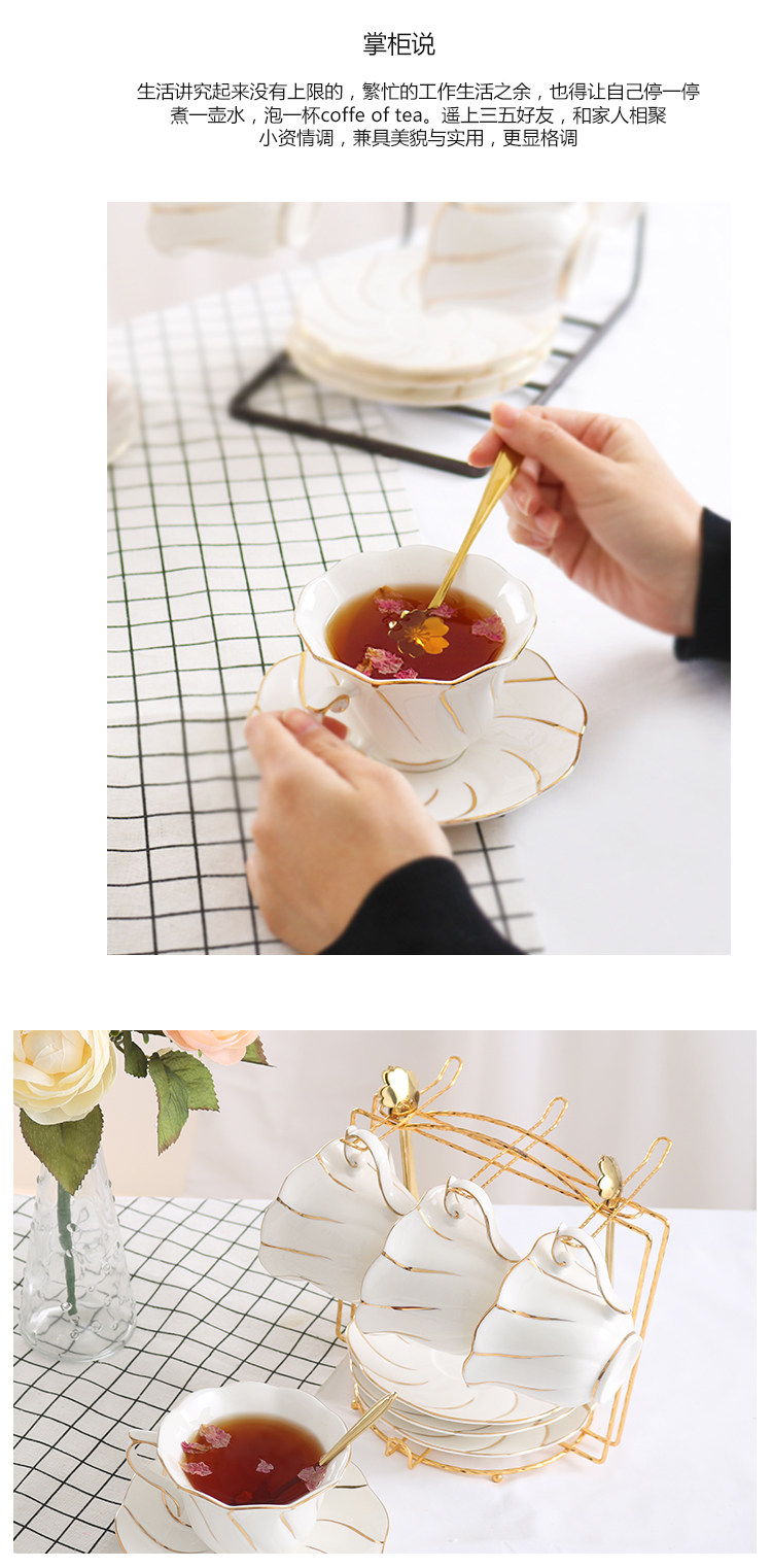 Nietzsche European Style Coffee Cup Set - Porcelain Tea Cup with Spoon ...