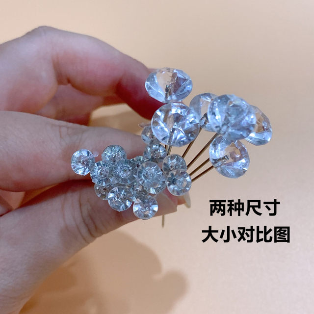 Diamond-shaped positioning bead needles, hand-cut large and small ...